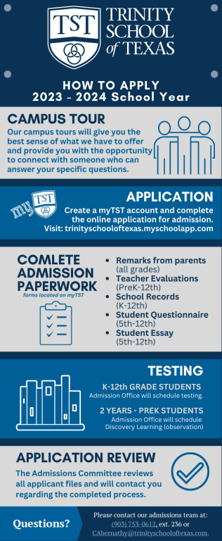 Admissions Process - Trinity School of Texas